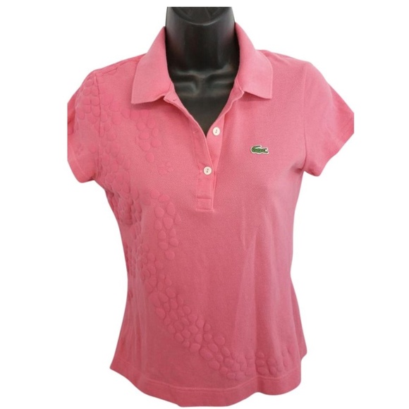 Lacoste | Tops | Lacoste Dark Pink Polo 36 Tee Shirt | Poshmark
